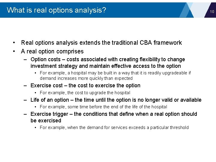 Investing under uncertainty Real options analysis Contents Objectives