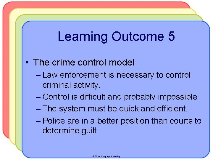 CJ Chapter 1 Criminal Justice Today 2011 Cengage