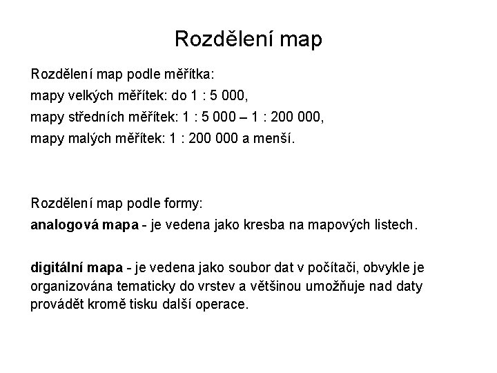 Sttn mapov dla R a elov mapy pro