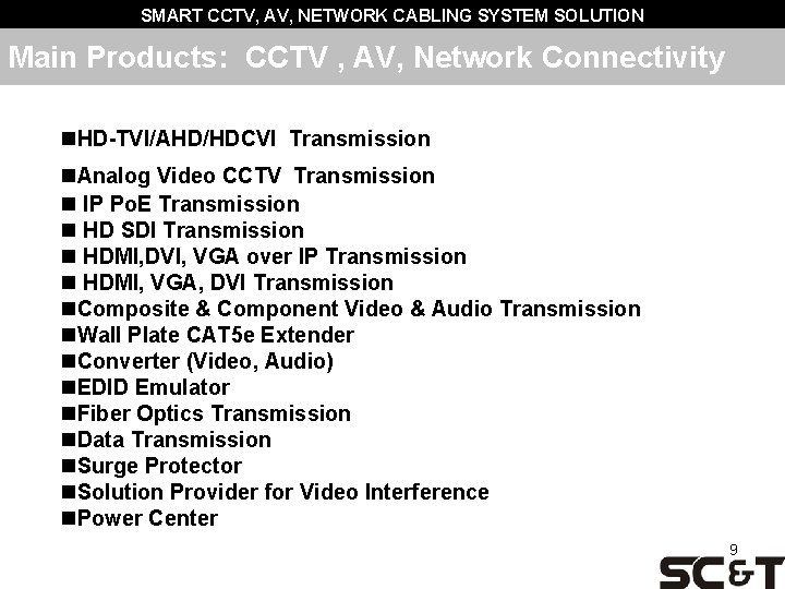 SMART CCTV AV NETWORK CABLING SYSTEM SOLUTION Company