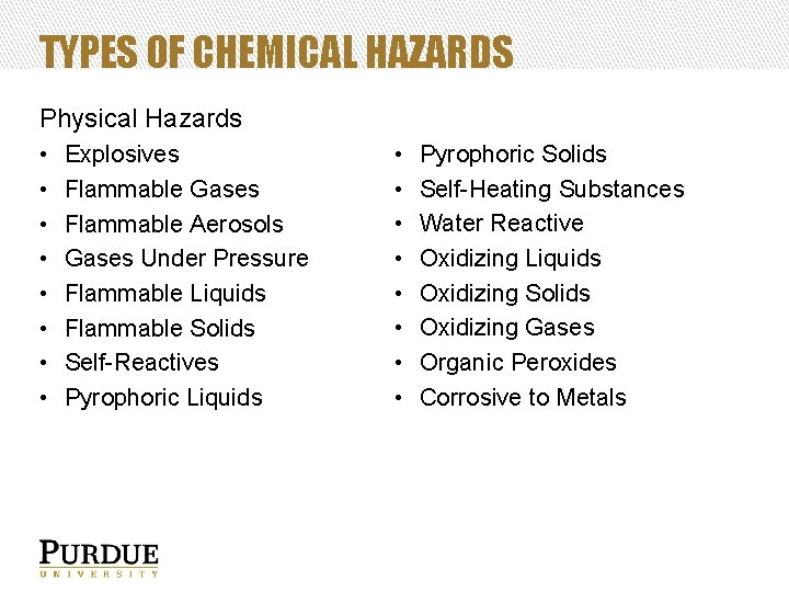 LABORATORY SAFETY AWARENESS FOR NONLABORATORY PERSONNEL OUTLINE Laboratory