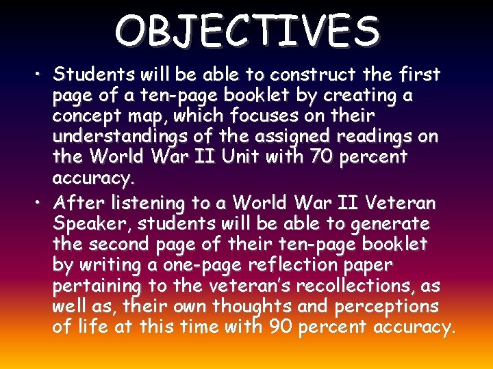 Direct Instruction Lesson Plan World War II 1939