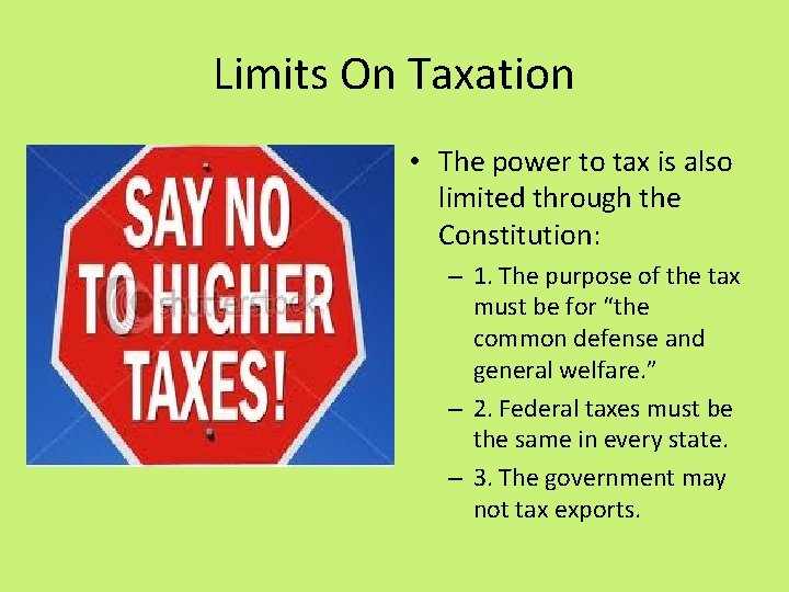 What are Taxes Chapter 14 Section 1 Why