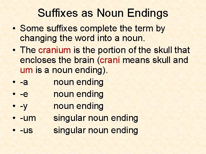 Medical Terminology Word Parts Are the Key Word