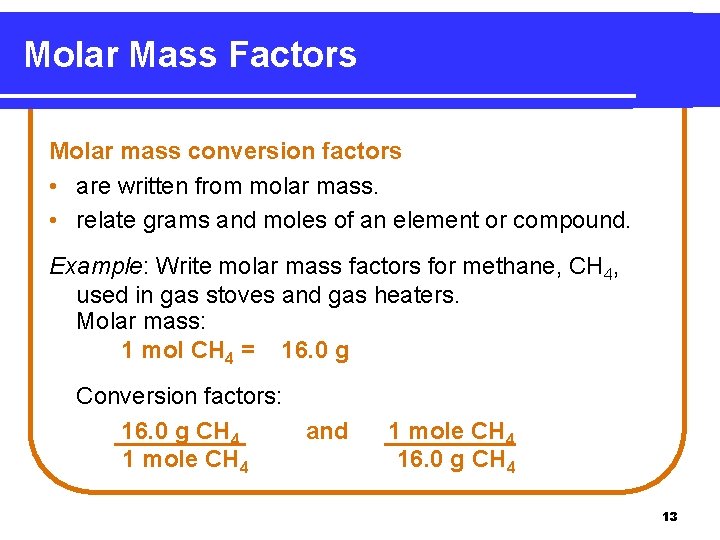 Chapter 5 Chemical Reactions 5 9 b Molar