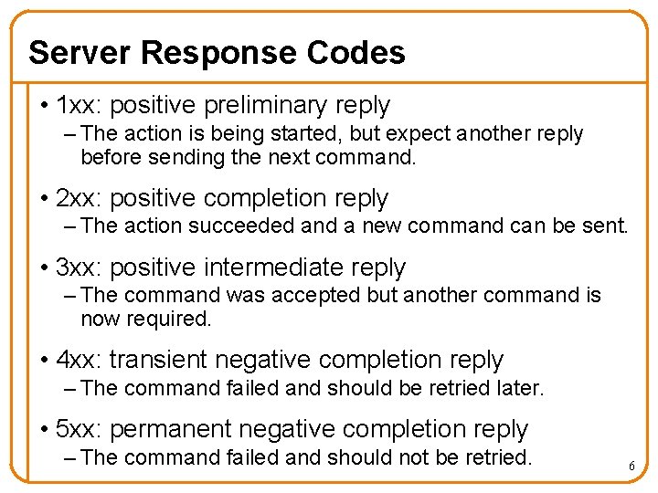 FTP File Transfer Protocol EE 122 Intro to