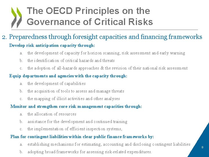 OECD Principles and Recommendation on the Governance of