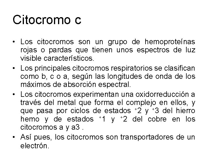TRANSPORTE ELECTRONICO Y FOSFORILACION OXIDATIVA 1 CADENA TRANSPORTADORA