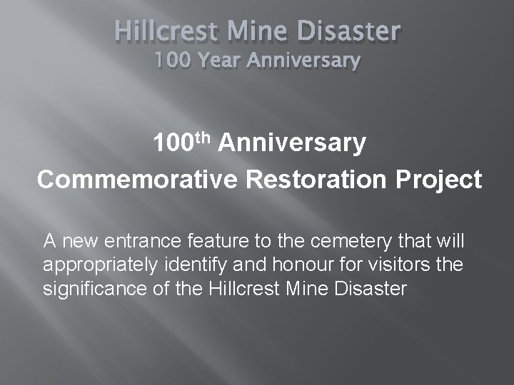 HILLCREST MINE DISASTER JUNE 19 1914 Hillcrest Mine