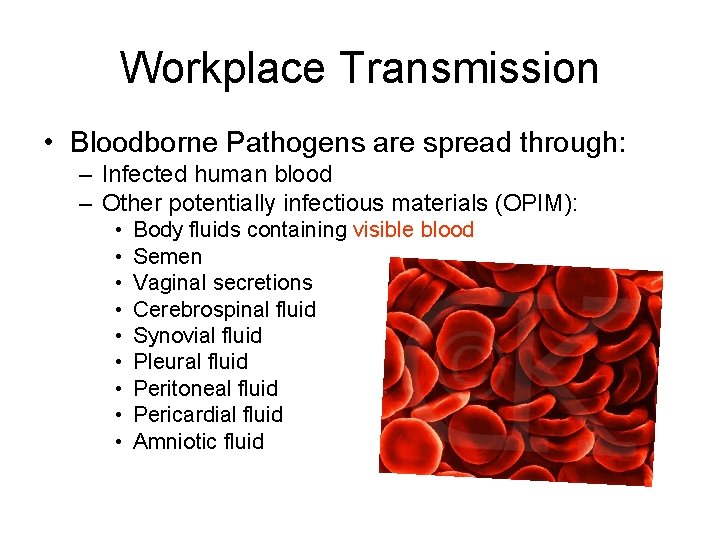 OSHA Bloodborne Pathogens Training June 2017 Required for