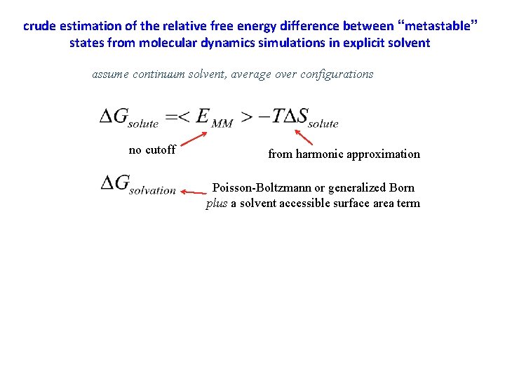 Molecular Mechanics Poisson Boltzmann Surface Area MMPBSA how