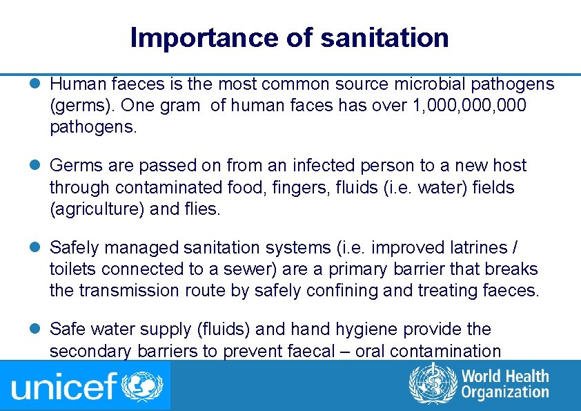 Module 4 SANITATION WASH FIT 1 Overview Minimum