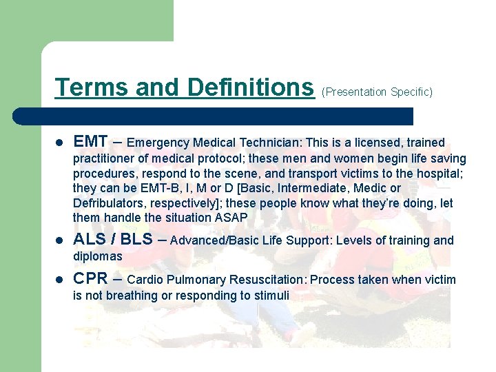 Life Saving Procedures By Daniel Massa III English
