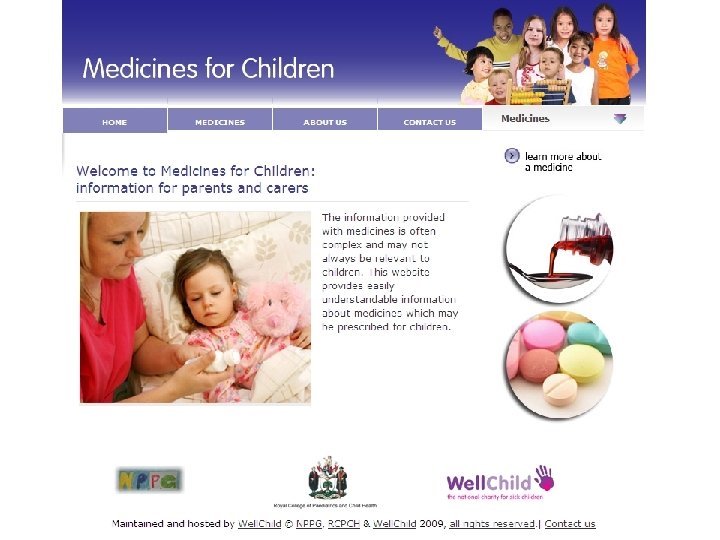 Medicines for Children Information for Parents and Carers