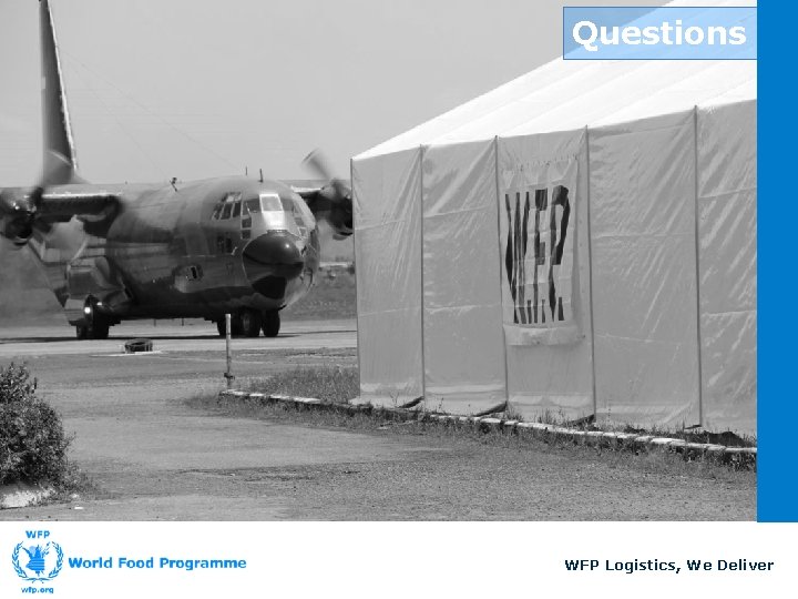 Operating Air Transport WFP Logistics We Deliver Lesson