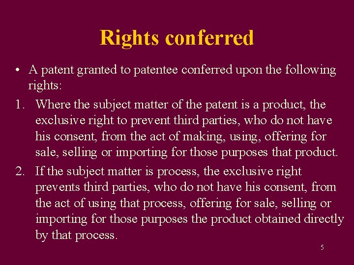 Faculty of law TORTS RELATING TO INCORPOREAL PROPERTIES
