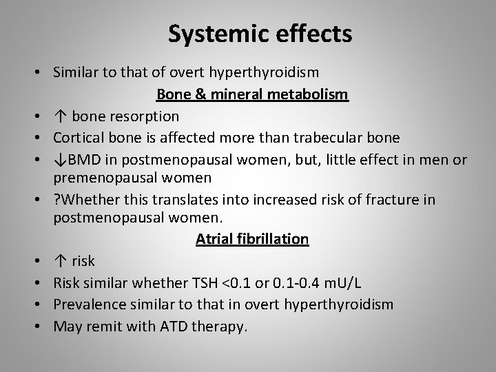 Subclinical Thyroid Disease Where Are We Now Dr