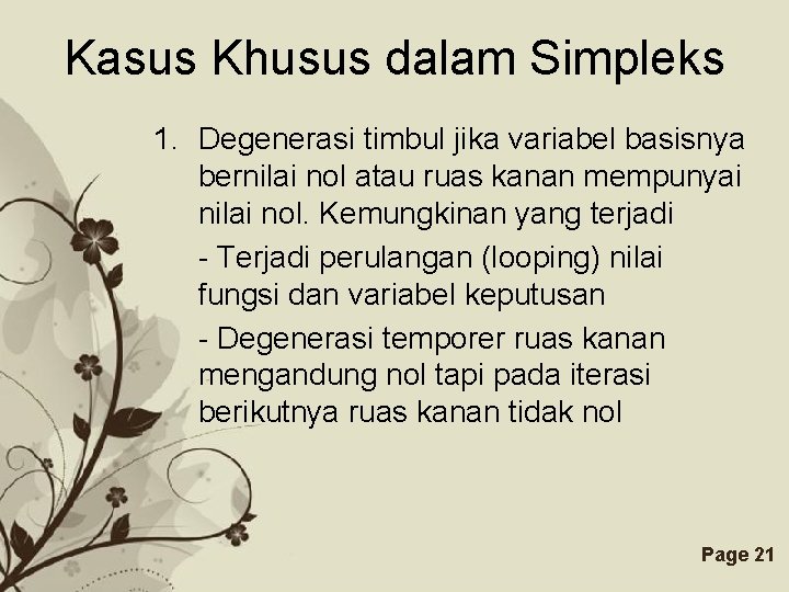 Metode Simpleks Free Powerpoint Templates Page 1 Metode