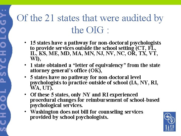 The NASP Advocacy Roadmap for States SchoolBased Medicaid