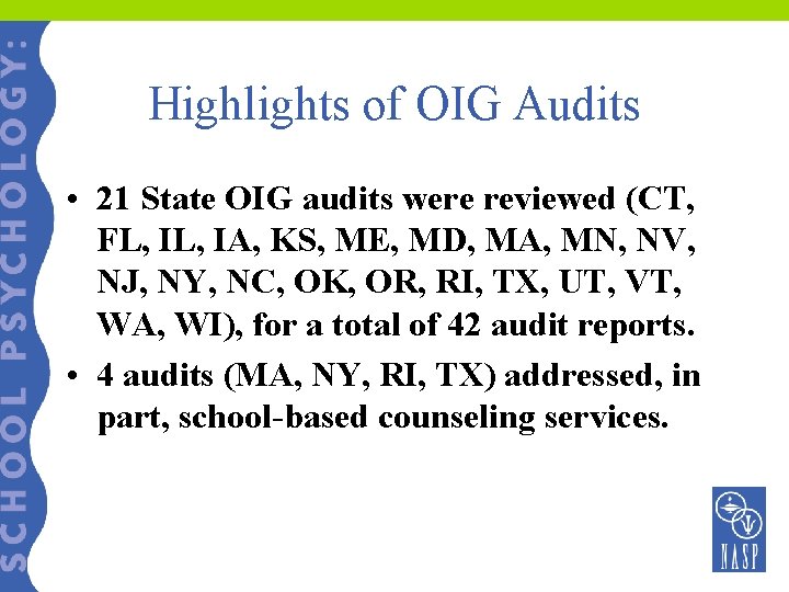 The NASP Advocacy Roadmap for States SchoolBased Medicaid