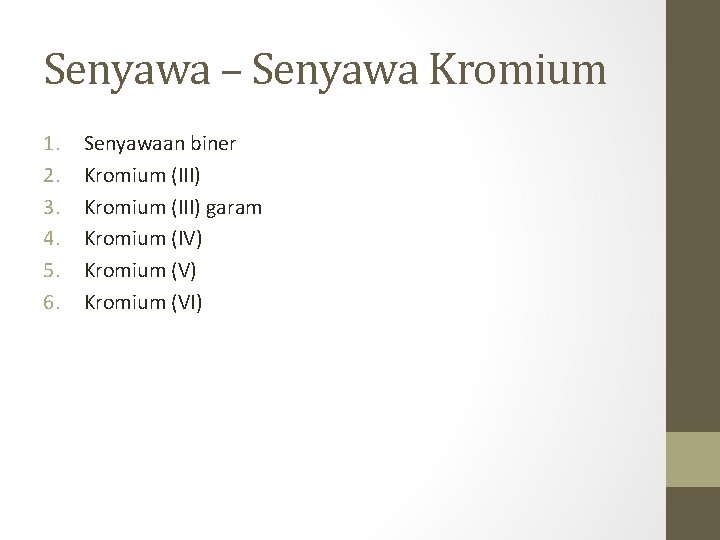 Kromium Mangan dan Besi 1 2 3 Monica