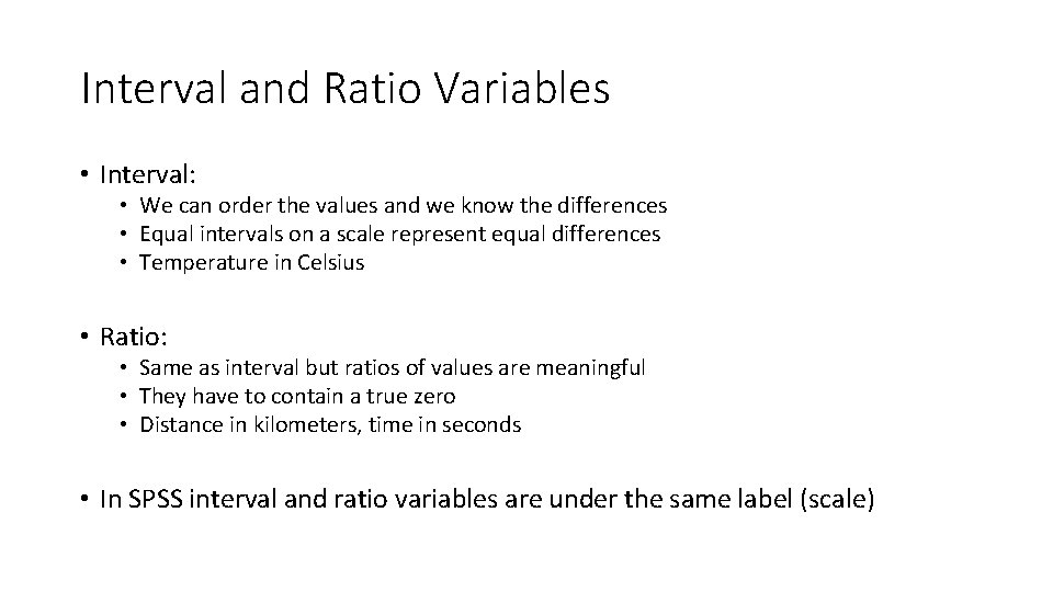 Introduction to Statistics and SPSS Methodology of Conflict