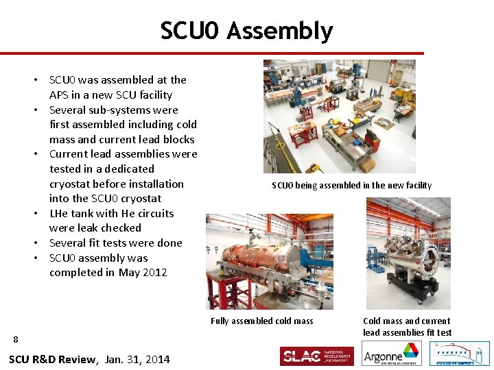 Superconducting Undulator SCU Development at ANL Efim Gluskin