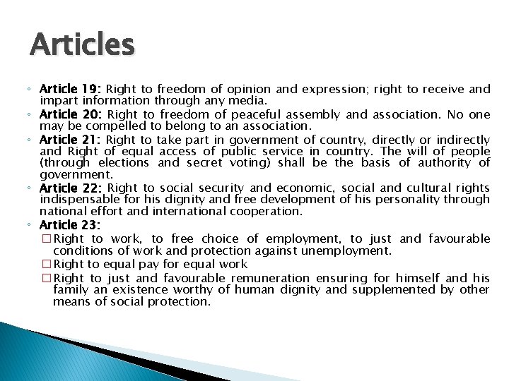 Human Rights Rights Right in objective sense means