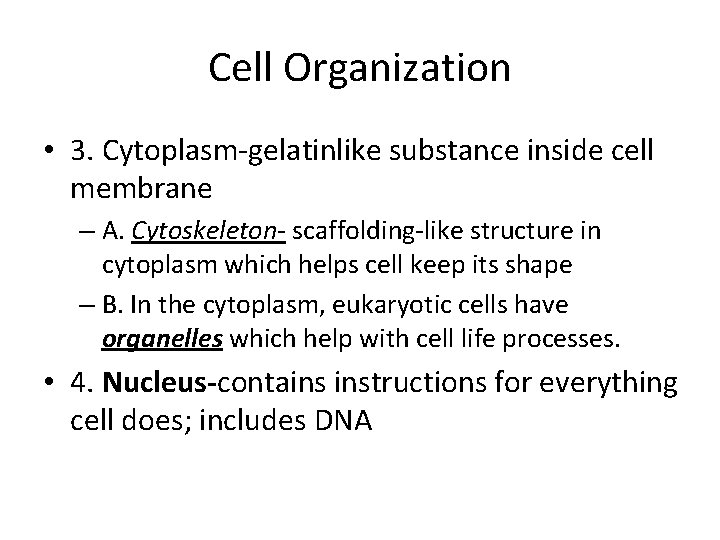 Cell Structure October 23 2012 Common Cell Structures