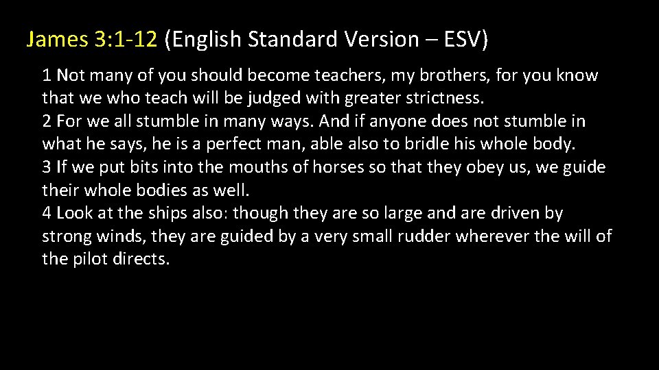 The Power of Words Proverbs English Standard Version