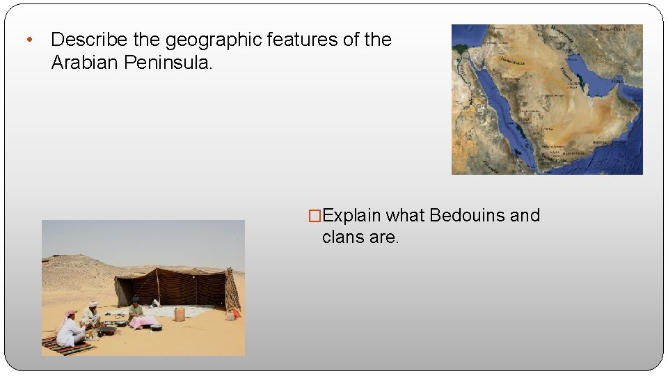 The Rise of Islam Section 1 How were
