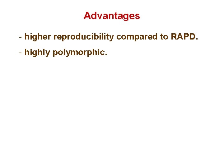 AFLP Amplified Fragment Length Polymorphism AFLP a method