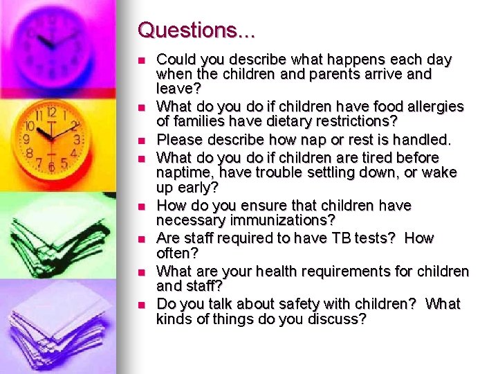 Personal Care Routines Early Childhood Environment Rating Scale