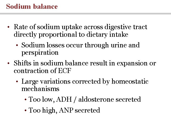 Anatomy Physiology SIXTH EDITION Lecture 27 Fluid Electrolyte
