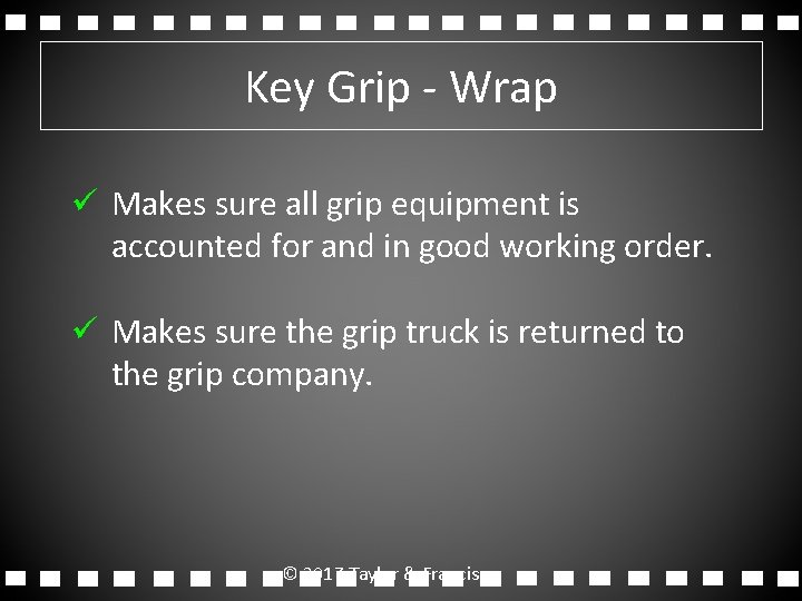 The Grip Department The Complete Guide to Film