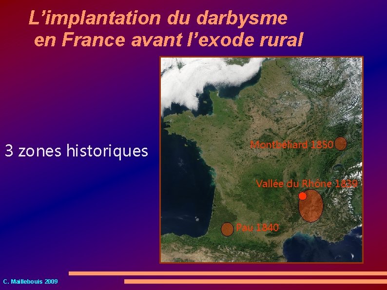 Le darbysme en France dhier aujourdhui Christian Maillebouis