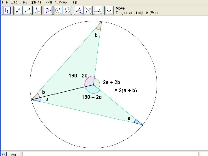 Draw and label on a circle Centre Radius