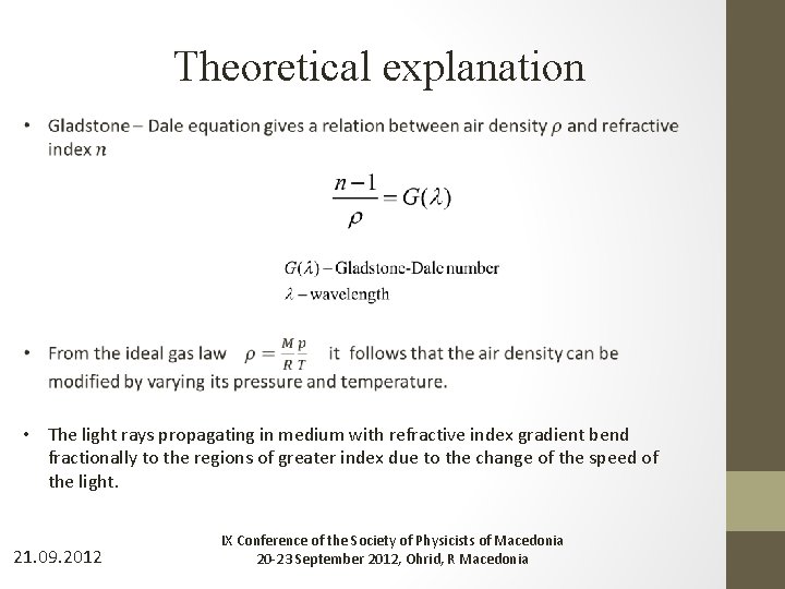 SCHLIEREN IMAGING METHOD AND ITS APPLICATION FOR VISUALIZING