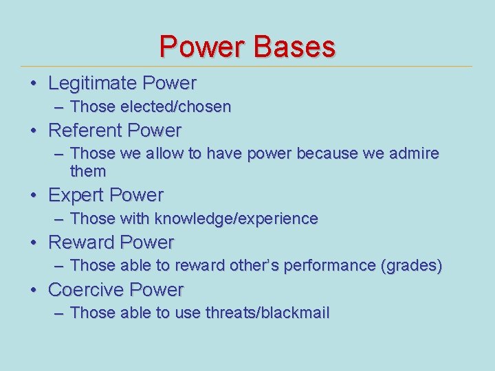 Welcome Back AGENDA Lecture Status Power Trust PrimarySecondary