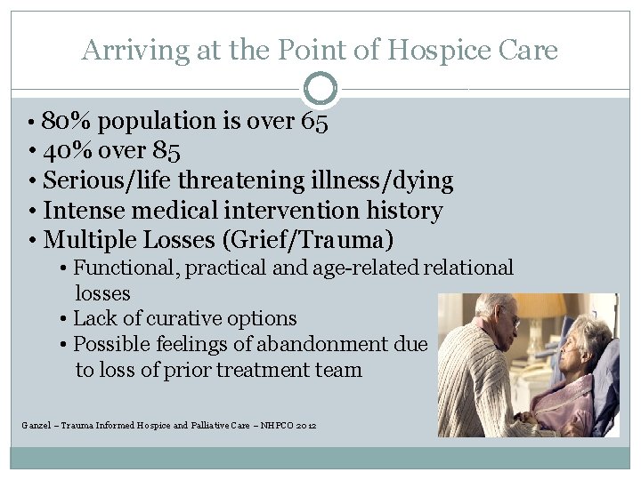 Bringing Trauma Informed Practice to Palliative and Hospice