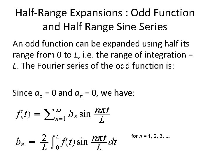 Fourier Series What will you learn Contents How