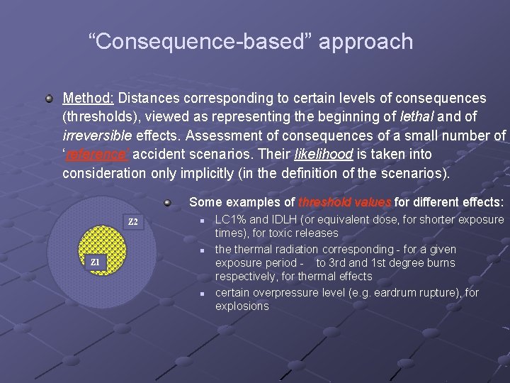 Overview of Risk Assessment Principles and Methodologies Risk