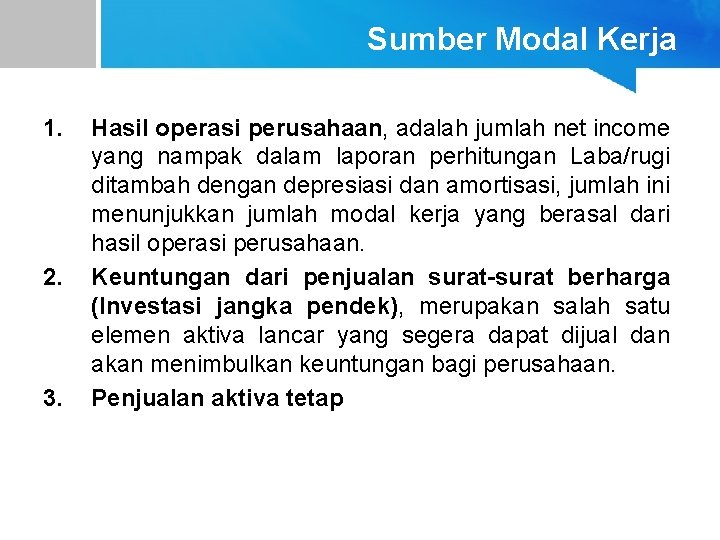Manajemen Modal Kerja Manajemen Keuangan 1 Konsep Modal
