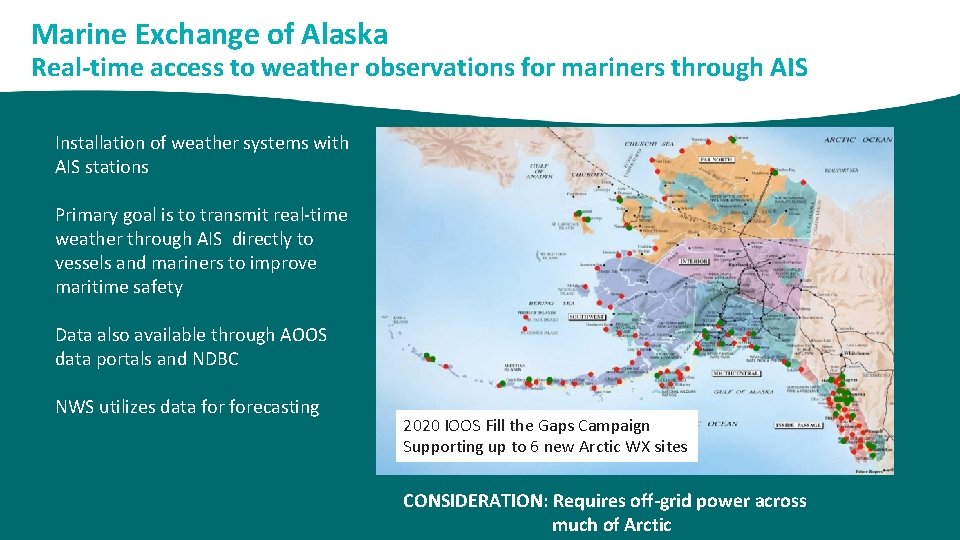 Marine Exchange of Alaska Realtime access to weather