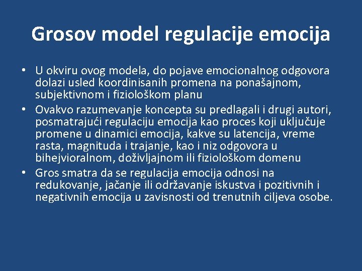 Emocionalna inteligencija i regulacija emocija ta je EI