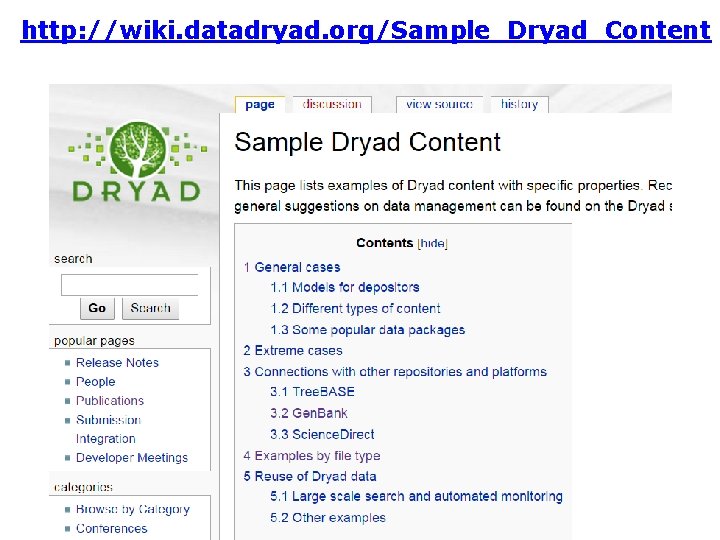 The Dryad Data Repository Metadata Workflows and Processes