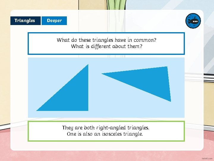 National Curriculum Objective Compare and classify geometric shapes