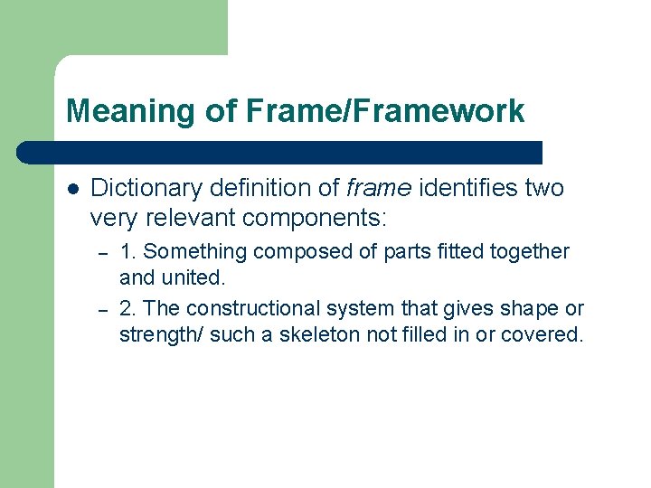 Using the ICF as a Framework for Washington