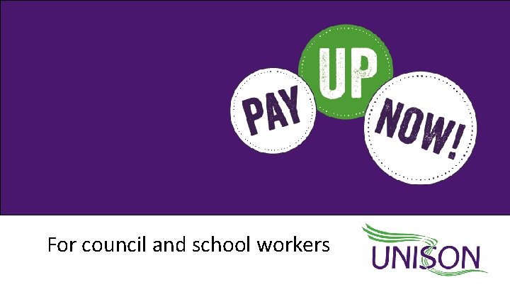 For council and school workers The NJC Pay