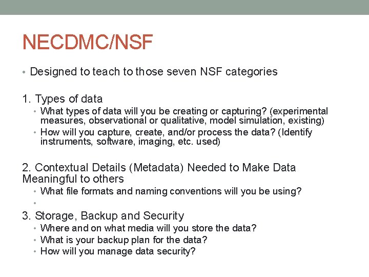 RDM INSTRUCTION UW Jenny Muilenburg Data Services Curriculum